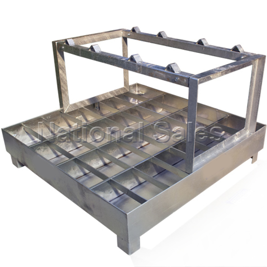 Dual Drum Rack Storage Unit | Drums Storage | Bunded Pallets | IBC Storage